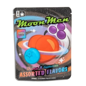 Moon Men D8 500mg Gummies - 10ct Display