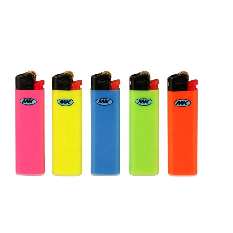 MK POM Assorted Color Premium Disposable Lighter - 50ct Display (MSRP: