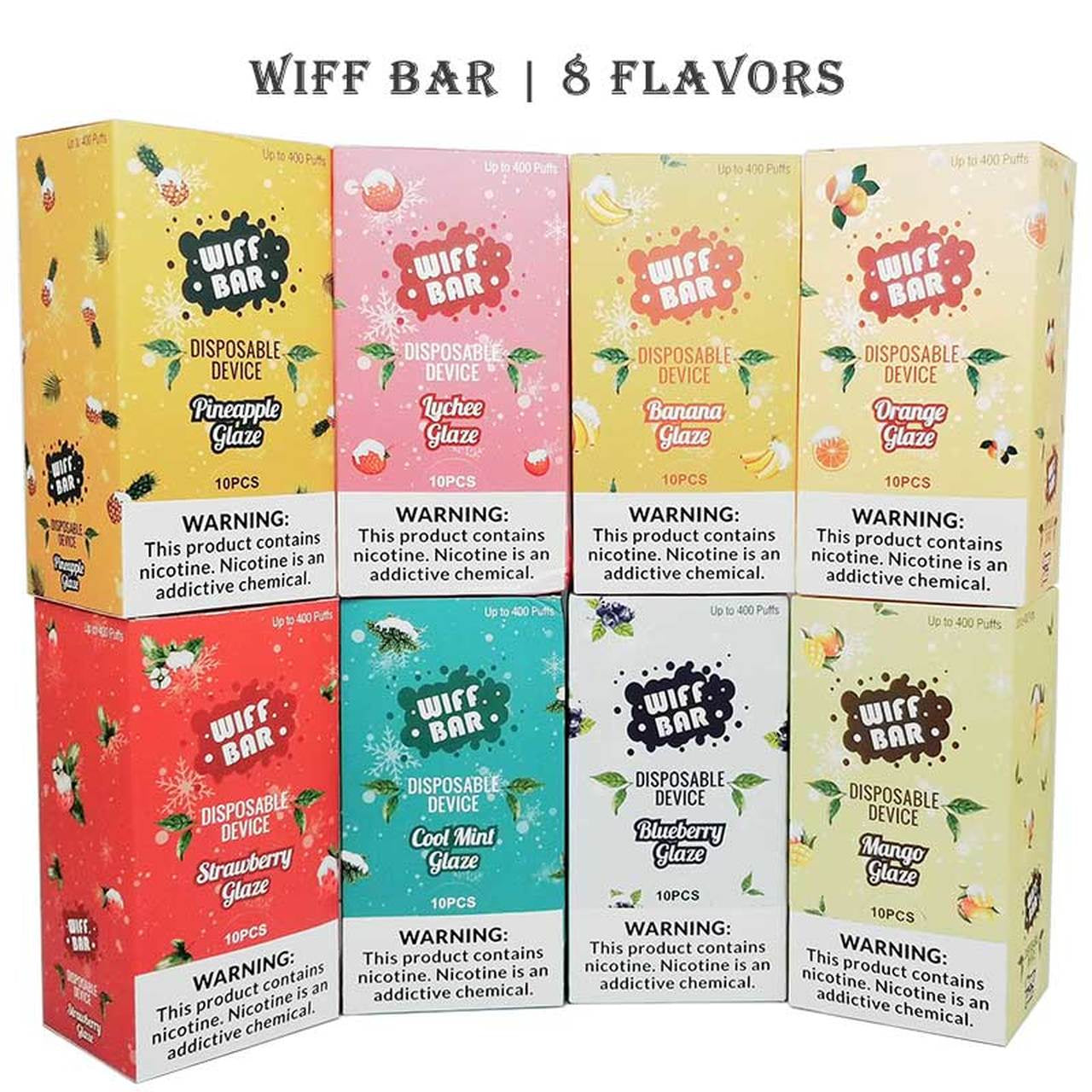 Wiff Bar 5% 1.3ml Disposable Device - 10ct Display